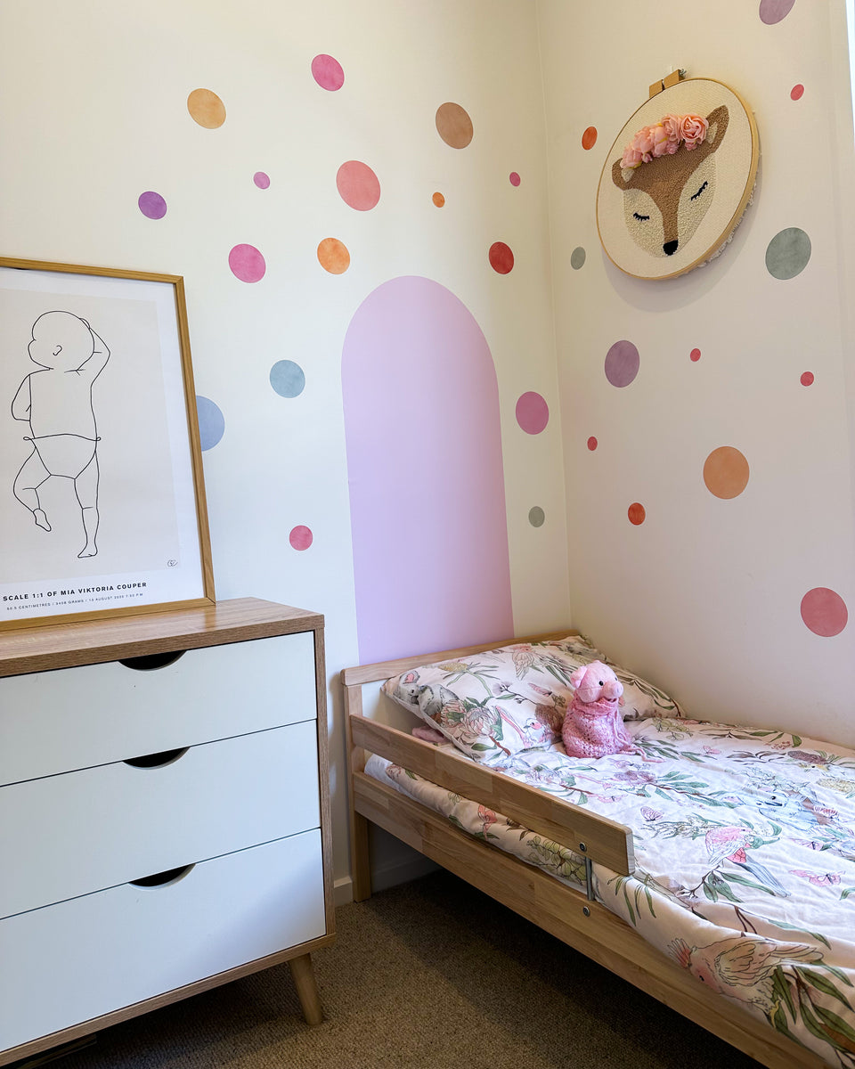 Watercolour Polka Dot Wall Decals – Polka Art Prints