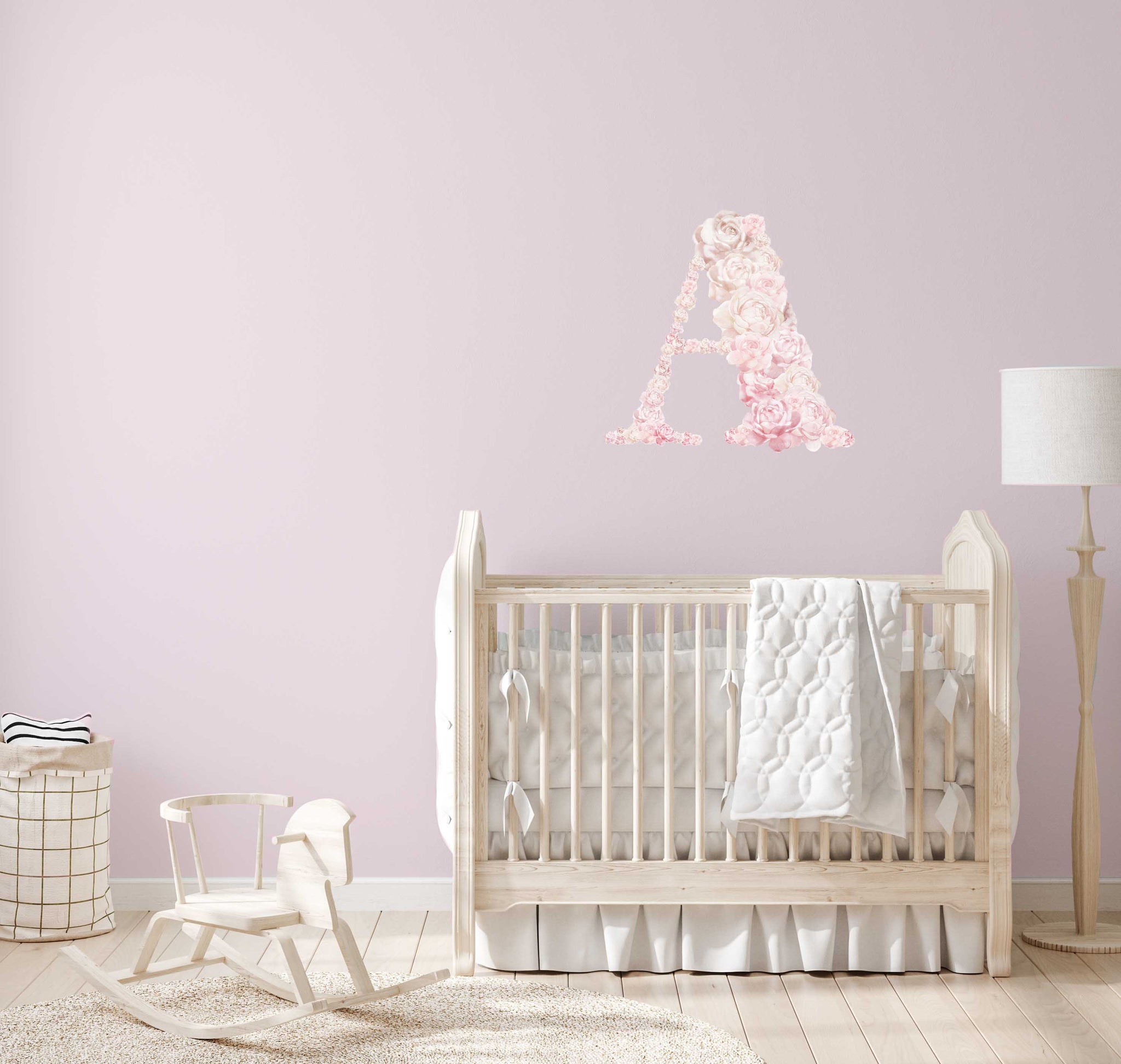 Pastel Floral Letters – Polka Art Prints