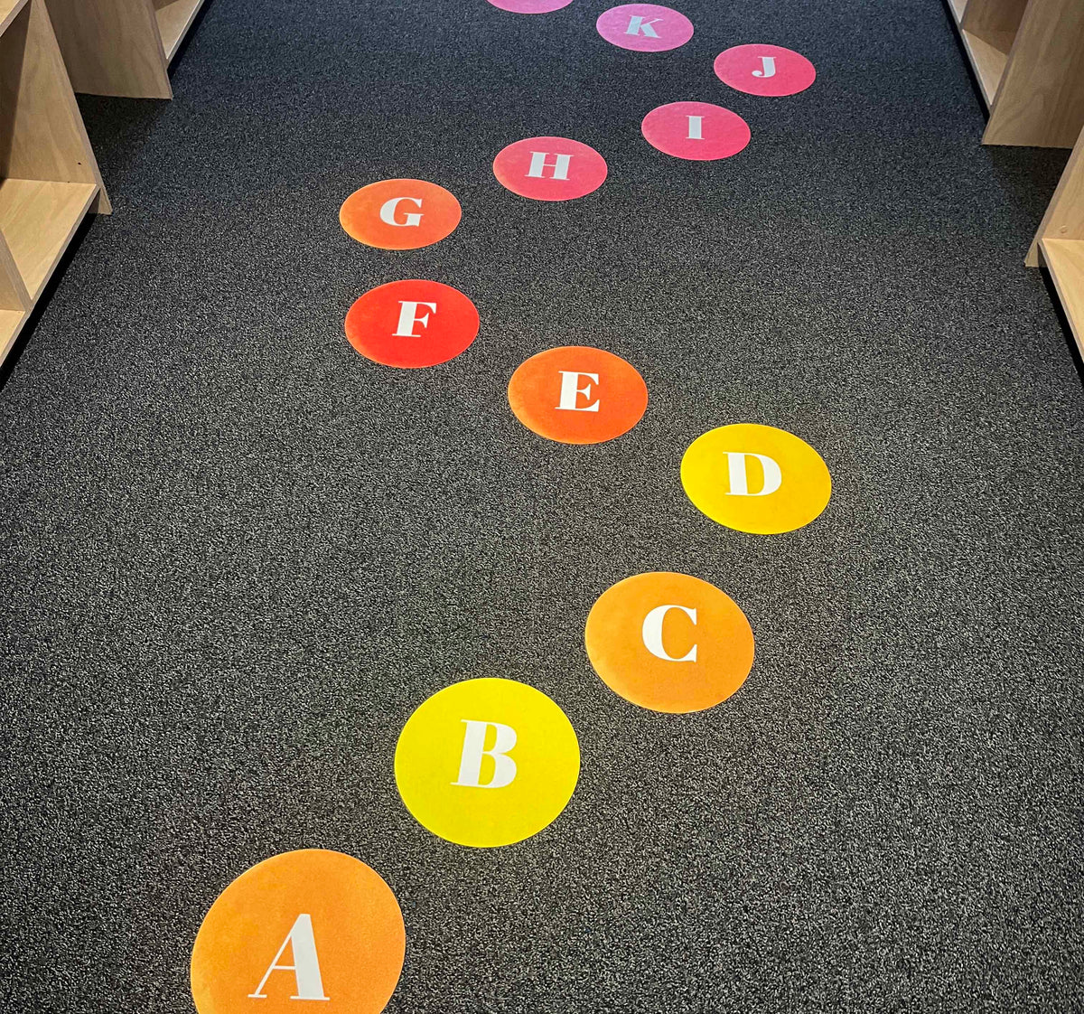 ABC Letter Floor Decals – Polka Art Prints