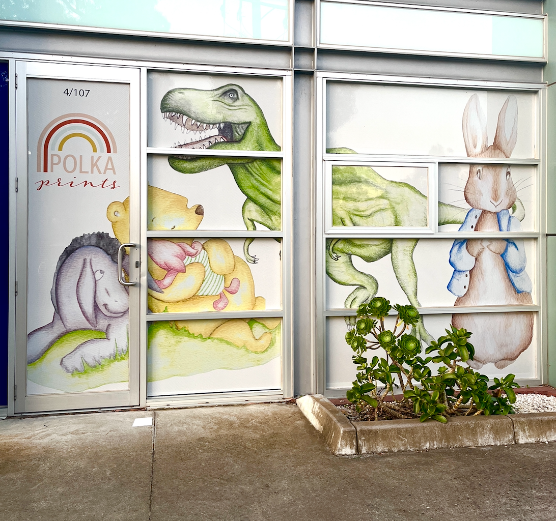 One Way Vision Window Signage – Polka Art Prints